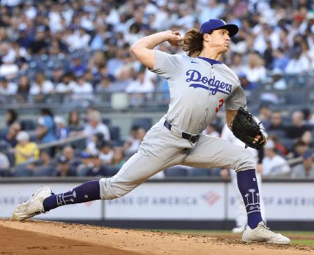 ドジャースのグラスノーIL入り 今季8勝、主力の故障相次ぐ | 高知新聞