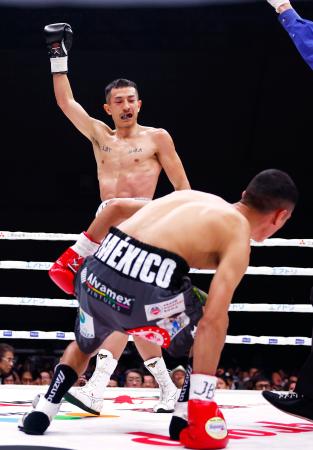 矢吹正道がTKOで2階級制覇 IBFフライ級王座戦 | 高知新聞